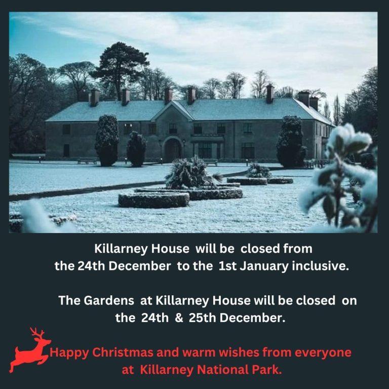 Killarney House and Gardens Christmas Opening Hours - National Parks of ...